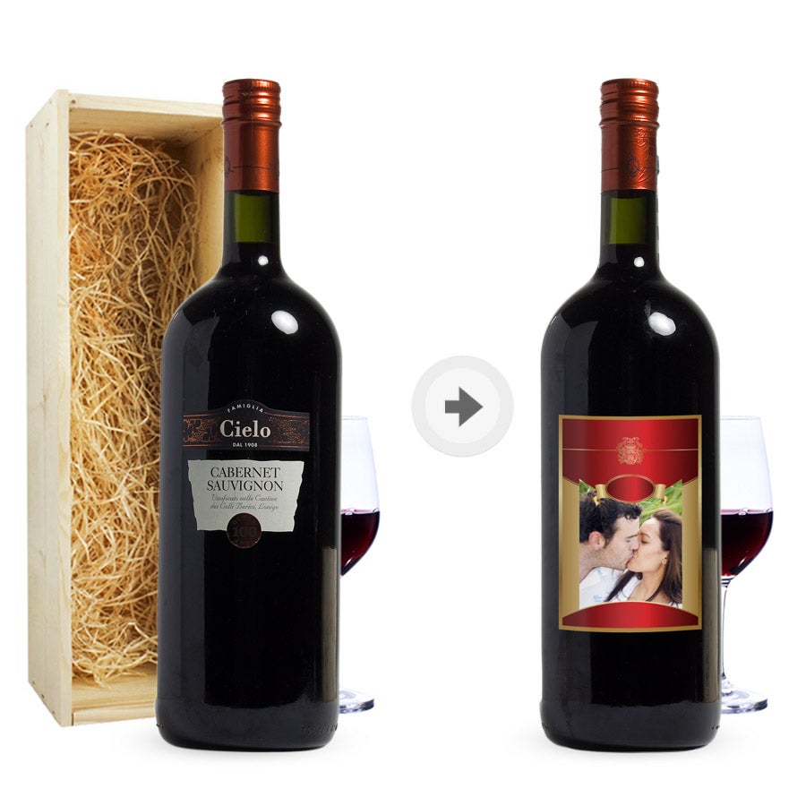 WIJN – Cielo Cabernet Sauvignon met etiket of wijnkist | YourSurprise.nl