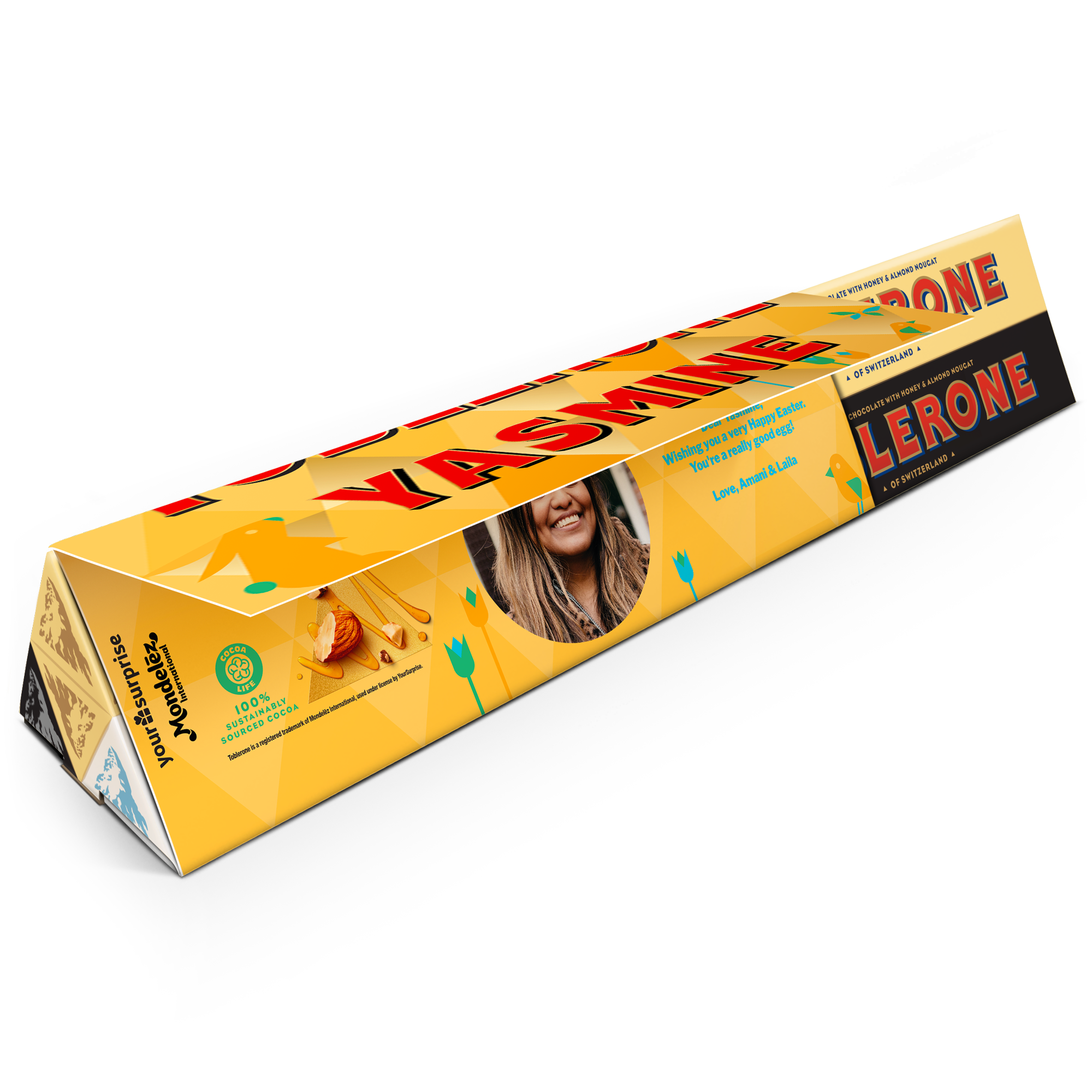 Personalised XL Toblerone chocolate bar | YourSurprise