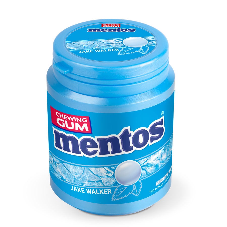 Personalised Mentos chewing gum pot | YourSurprise