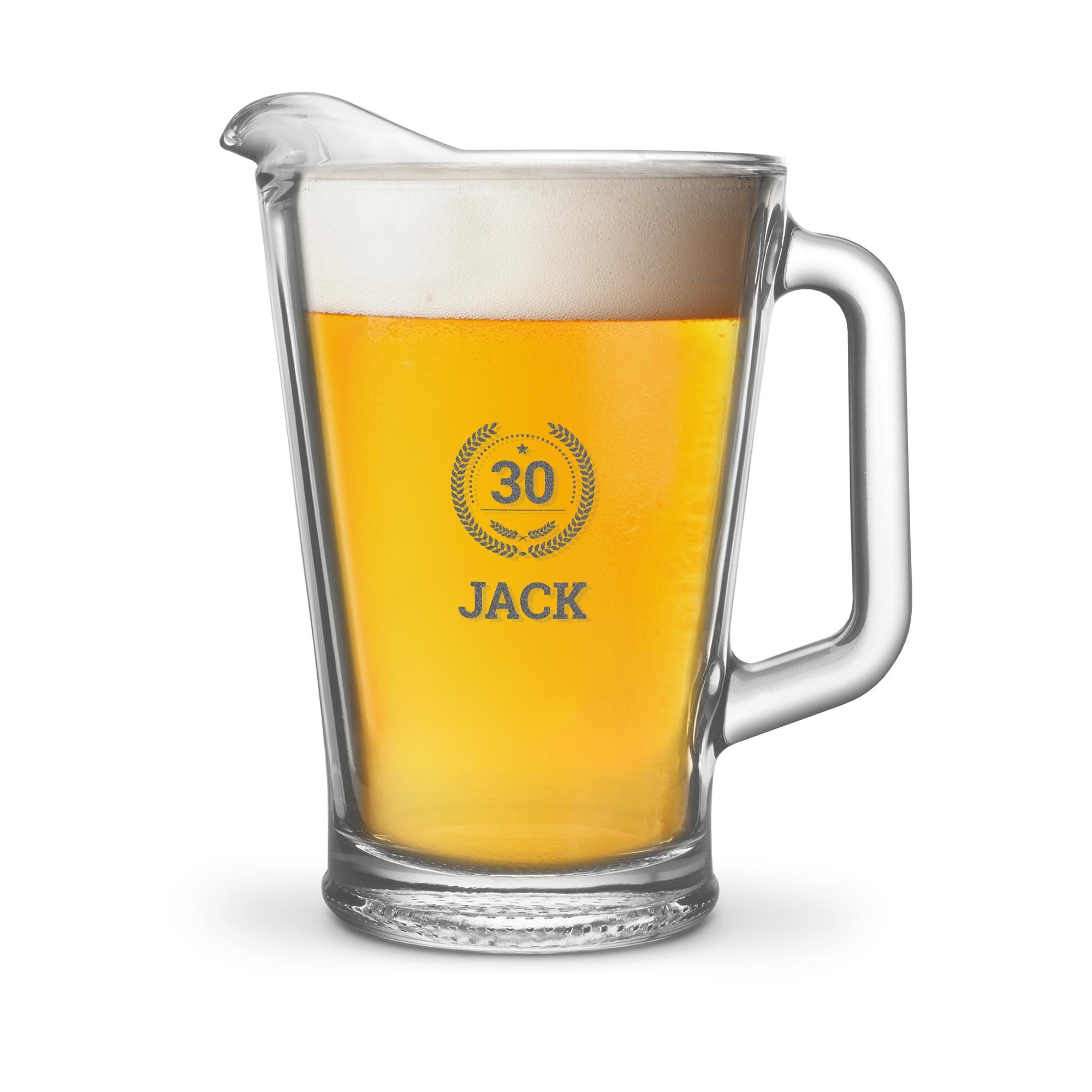 Personalised engraved glass pitcher | YourSurprise