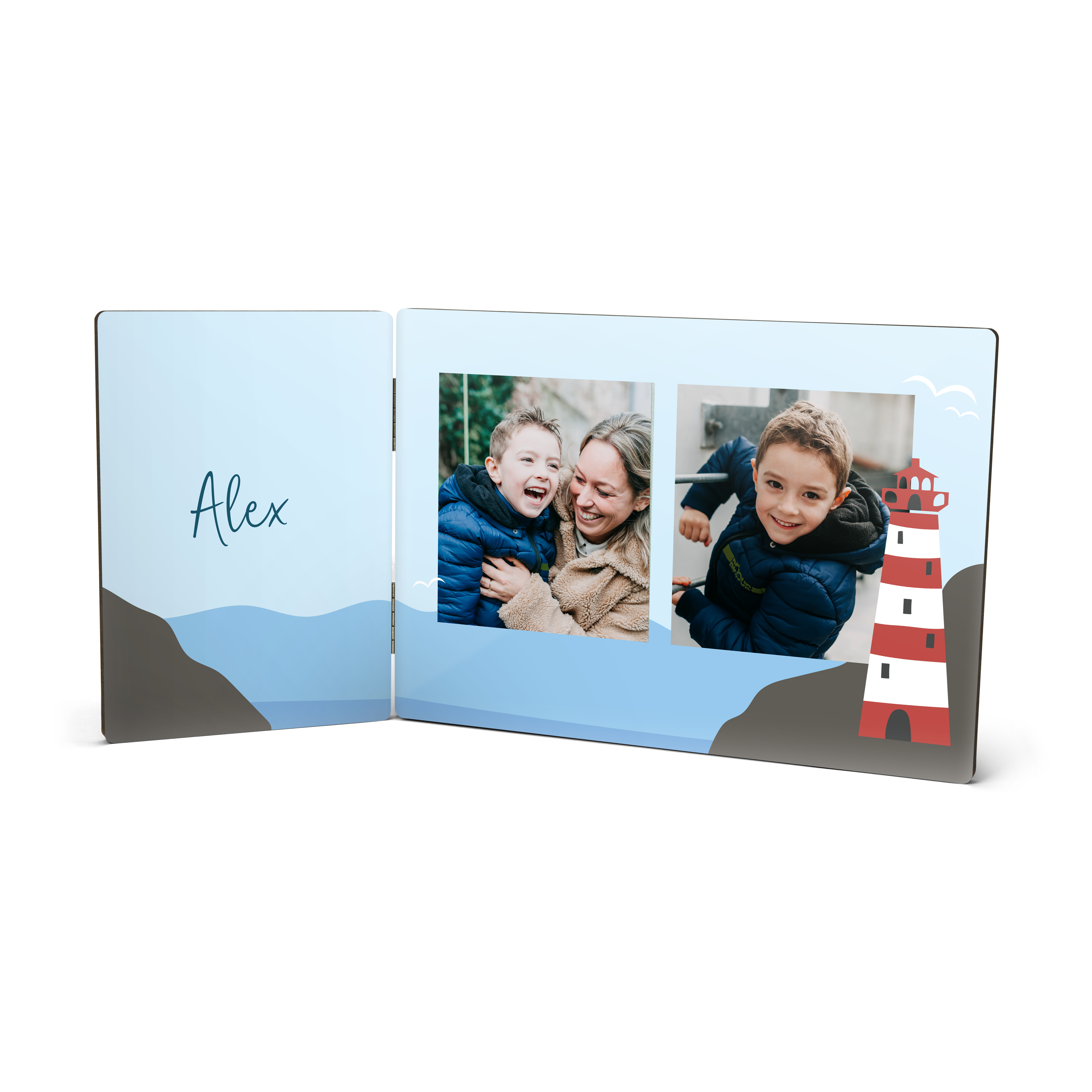 Hinged photo frame with photo and text | YourSurprise