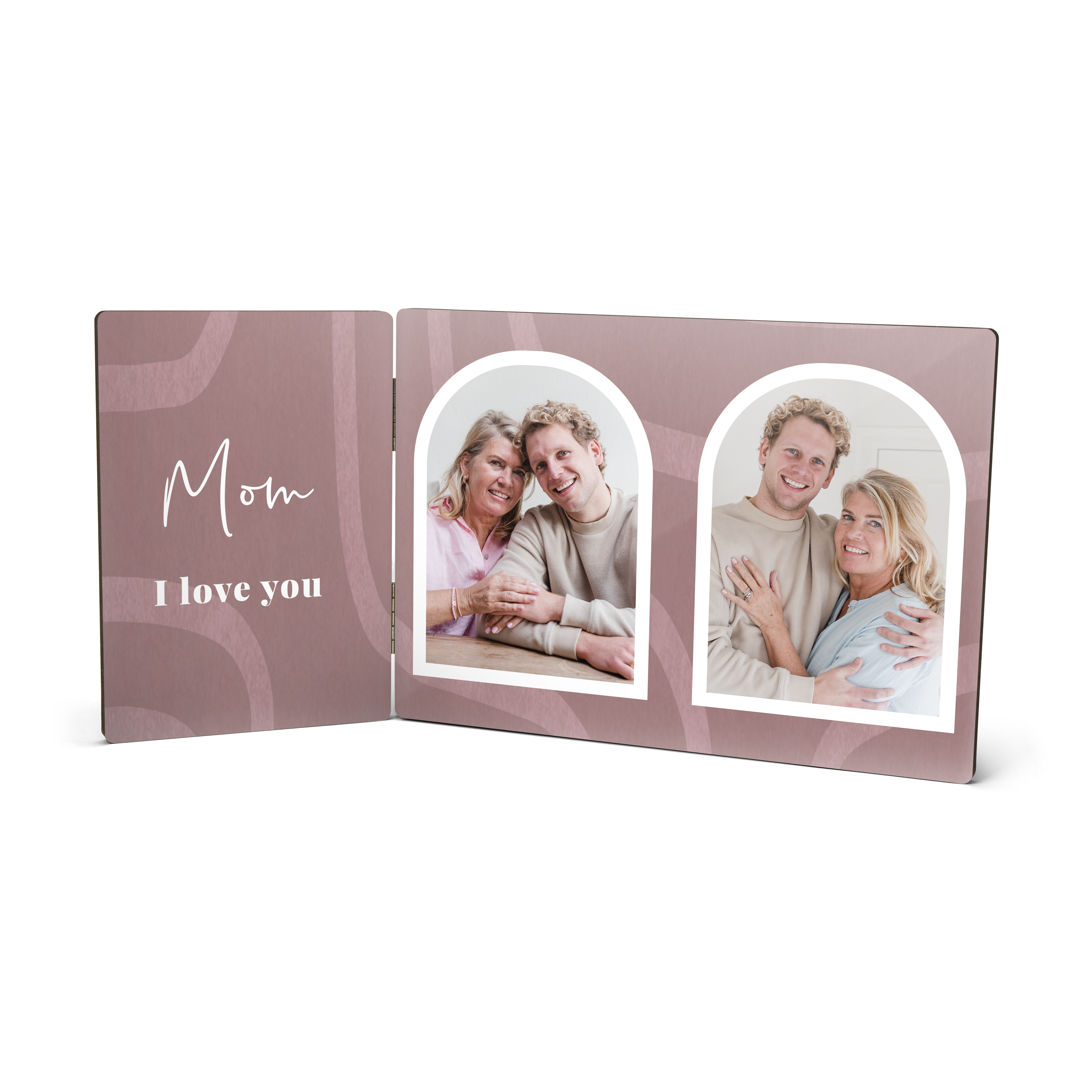 Hinged photo frame with photo and text | YourSurprise