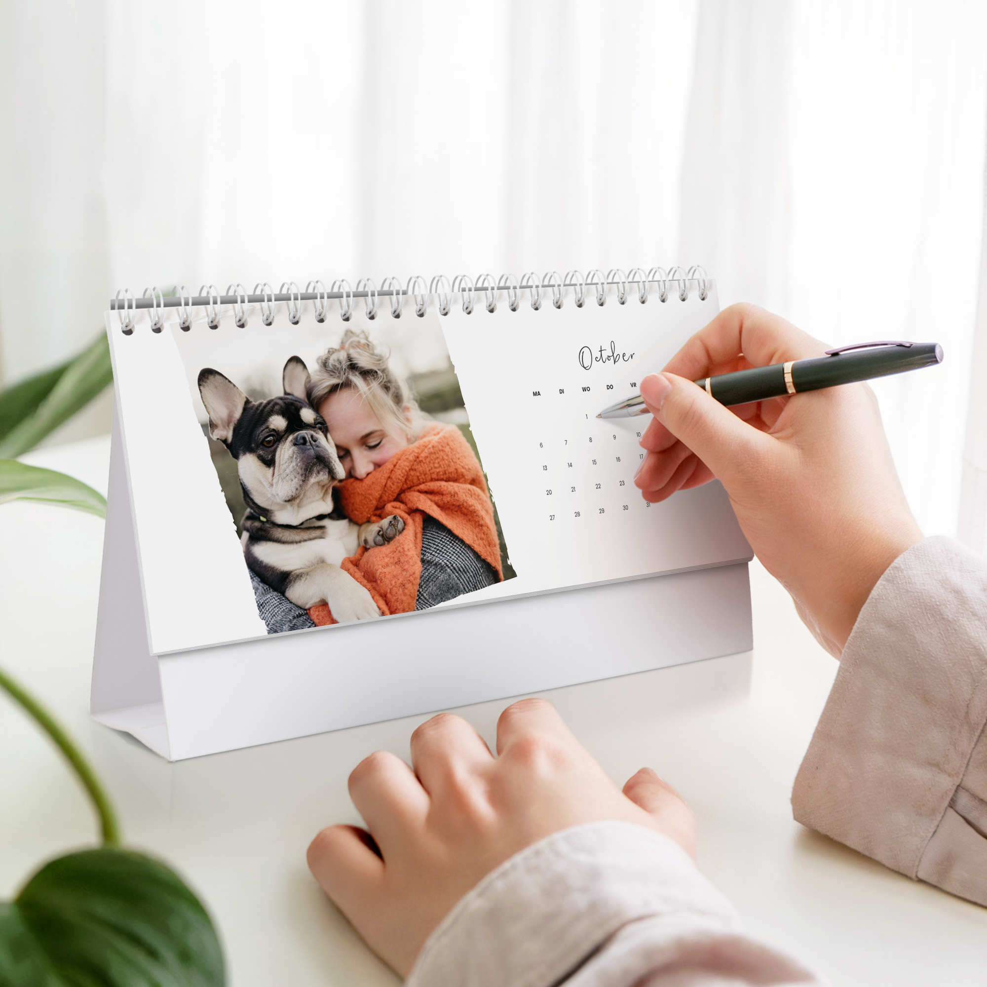 Calendrier de bureau personnalisé