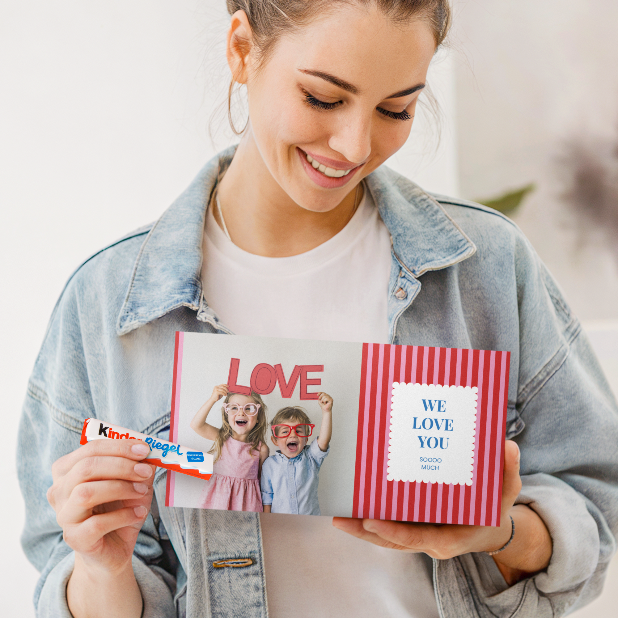 Mega kinder Schokolade mit Foto und Namen| YourSurprise