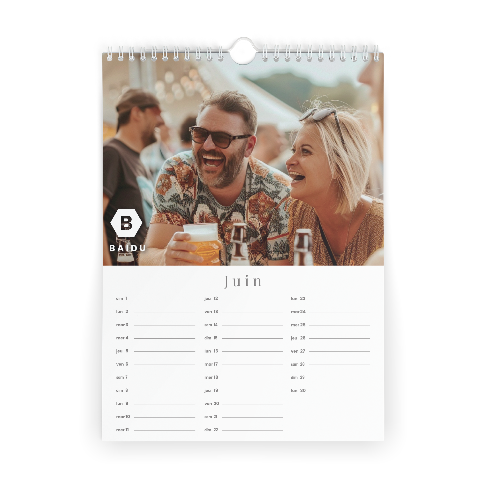 Calendrier Photo Personnalisé Annuel | Personnalisation Facile