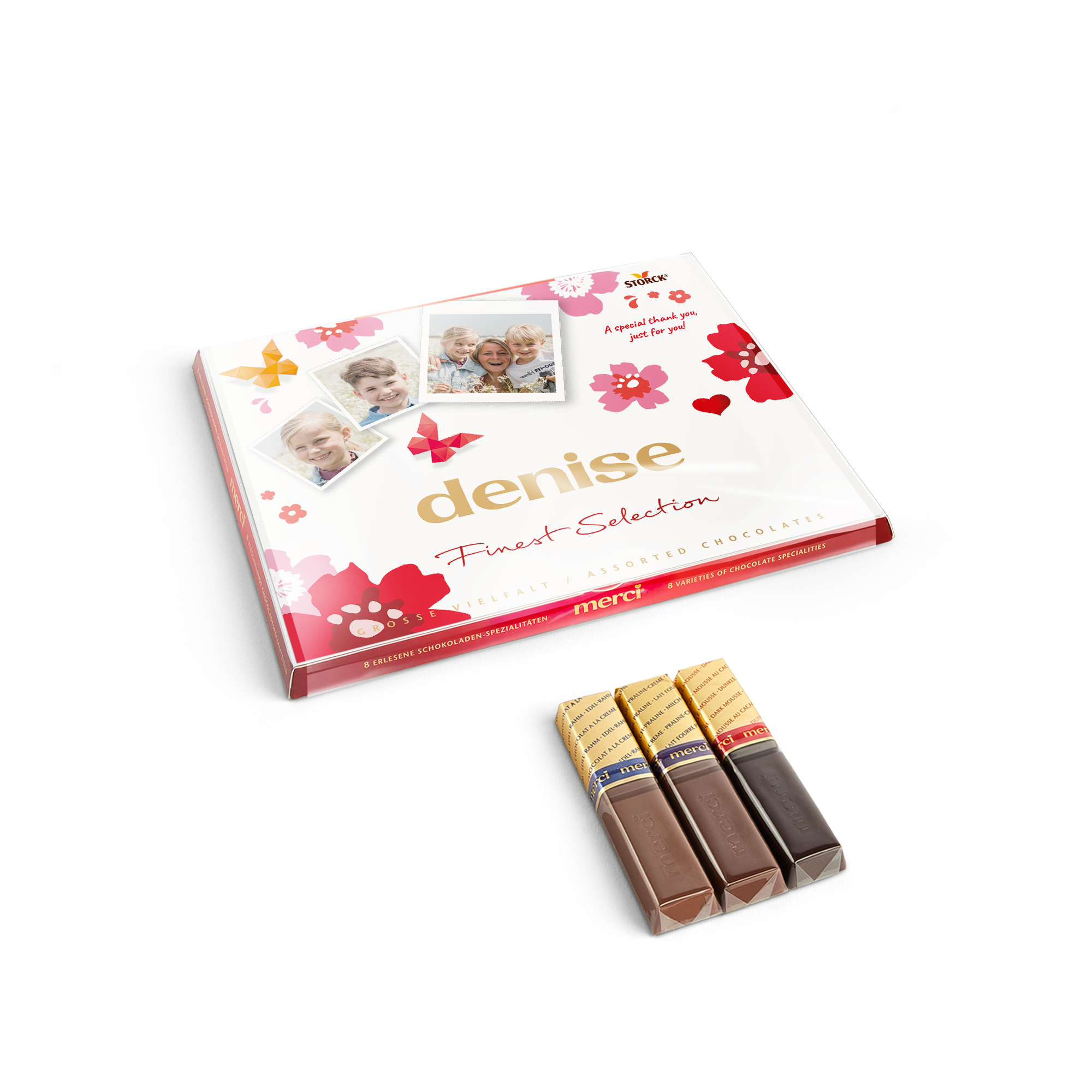 Merci chocolate with personalised greeting card | YourSurprise