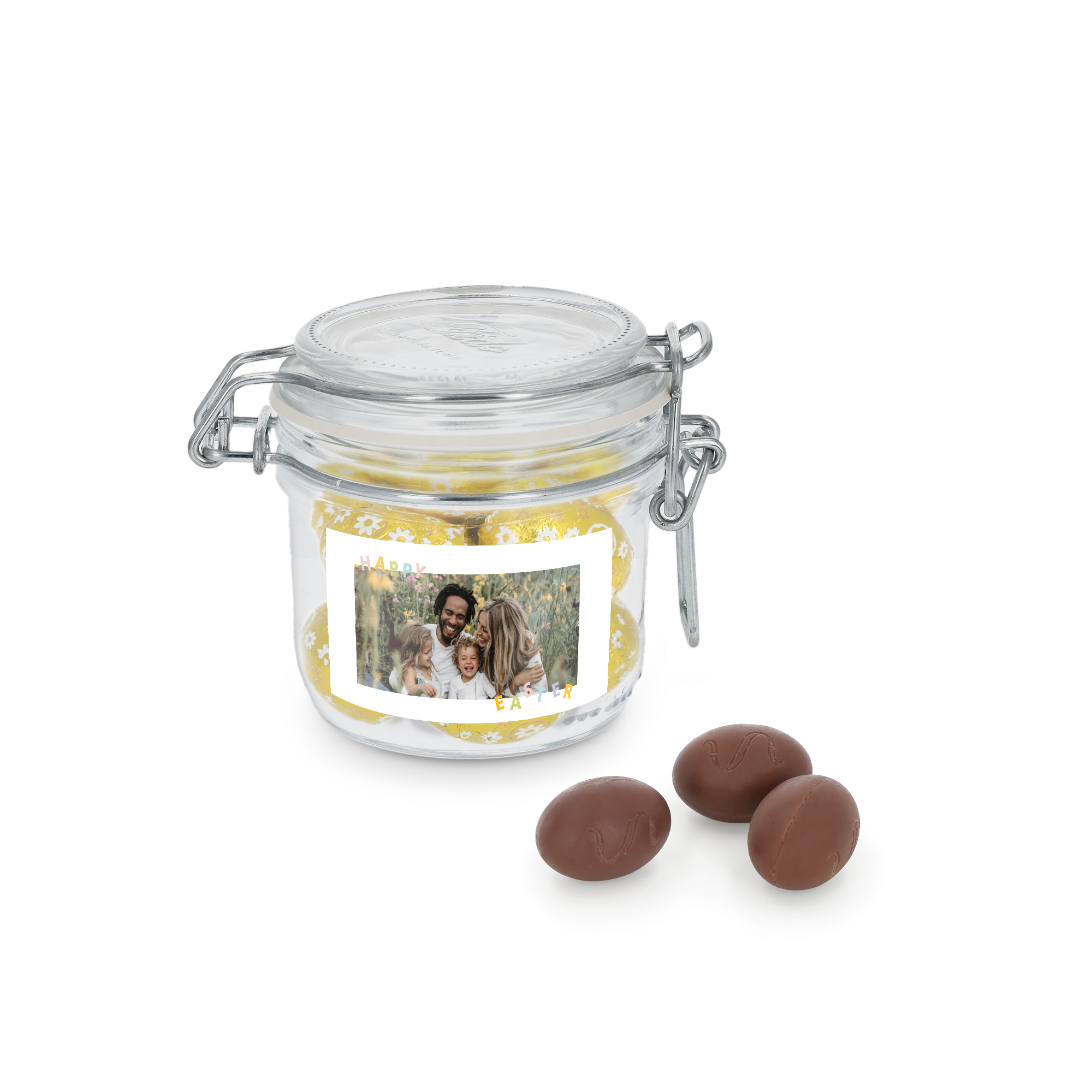 Personalised sweets jar - Chocolate Eggs | YourSurprise