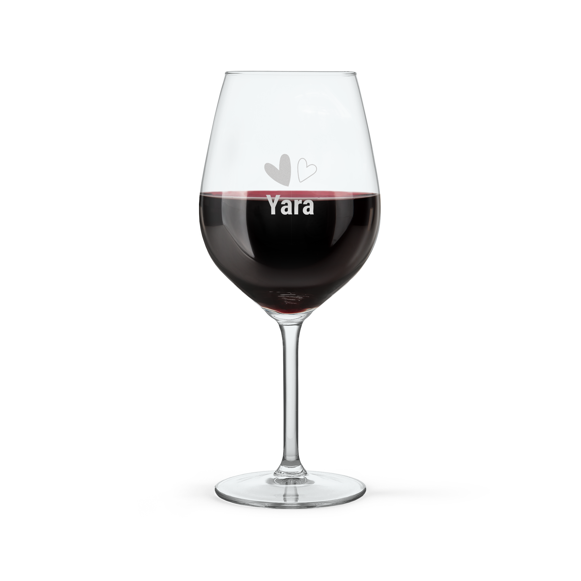 Rotweinglas mit gravur | mit Namen