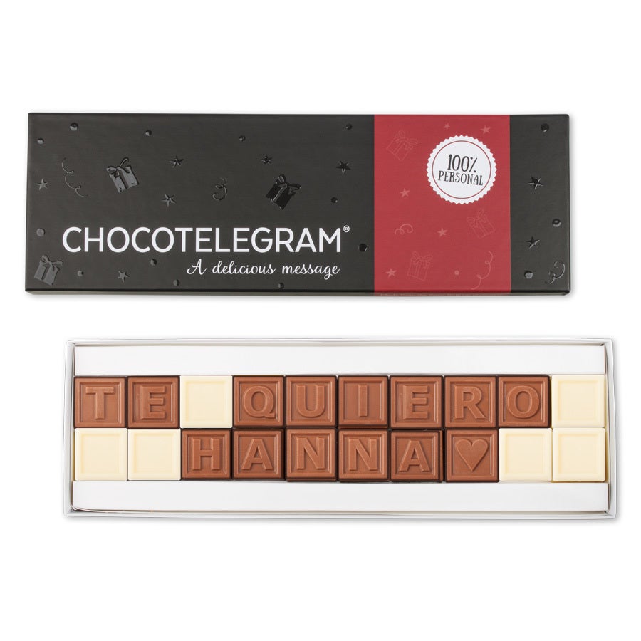 Chocolate telegram® - 20 letras de chocolate | YourSurprise