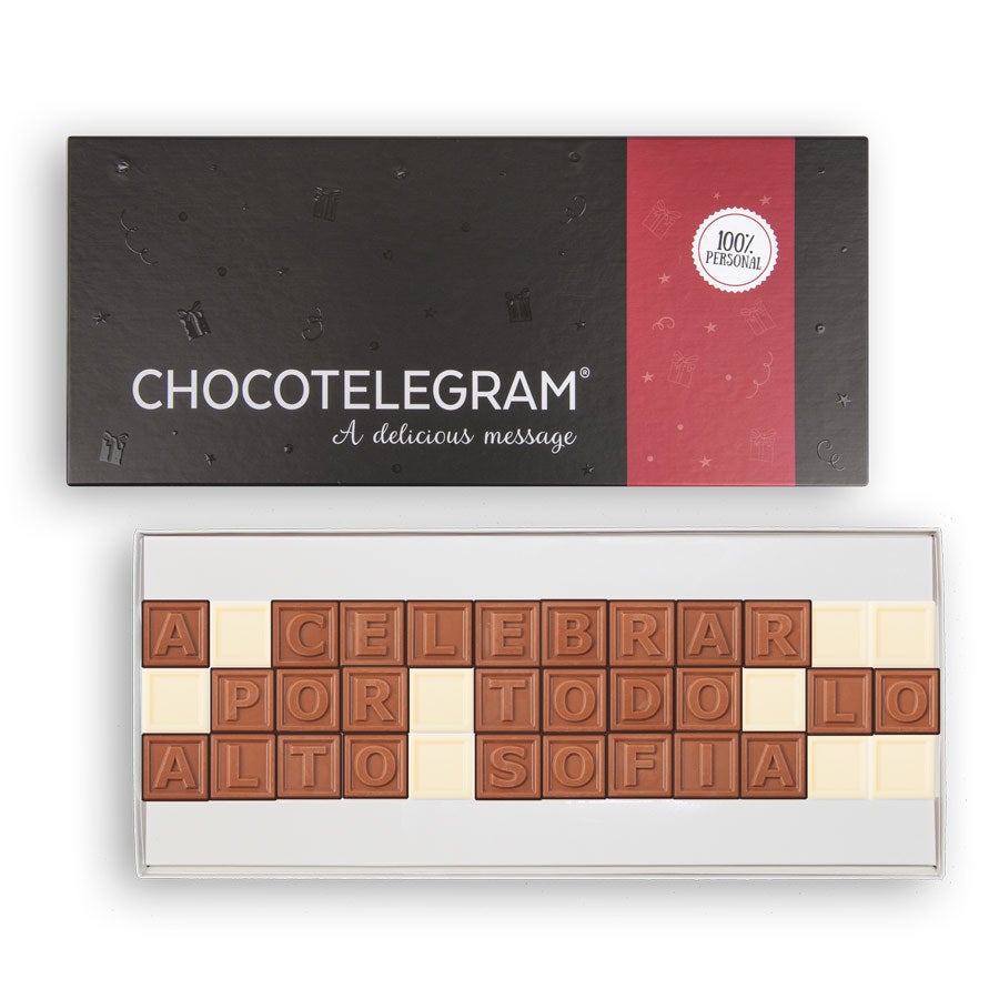 Chocolate telegram® - Mensaje en chocolate | YourSurprise